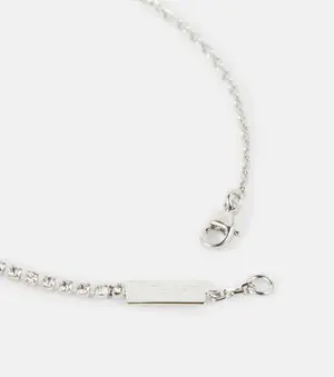 Saint Laurent Opyum Crystal-embellished Bracelet - Silver