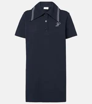 PATOU Logo Cotton Pique Polo Dress