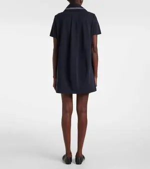 PATOU Logo Cotton Pique Polo Dress