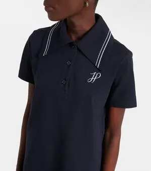 PATOU Logo Cotton Pique Polo Dress