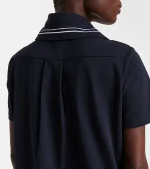 PATOU Logo Cotton Pique Polo Dress