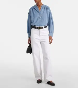 Veronica Beard Kylie Denim Shirt