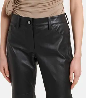Magda Butrym Low-rise Leather Capri