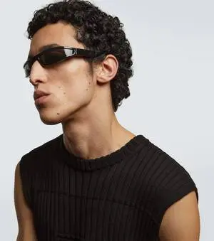 Rick Owens Fog Rectangle Sunglasses