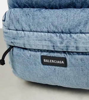 Balenciaga Padded Denim Backpack