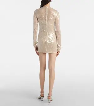 David Koma Sequined Minidress