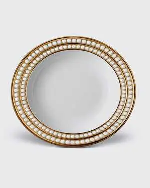 L'Objet Perlee Gold Soup Plate Gold