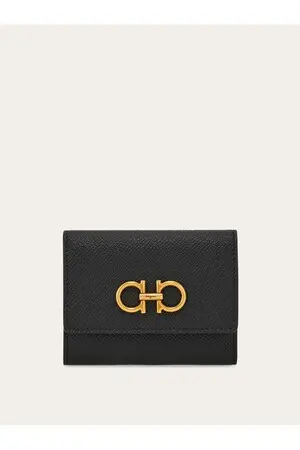 FERRAGAMO Trifold Wallet - Black