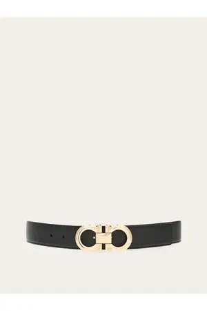 FERRAGAMO Reversible Gancini Belt Gold