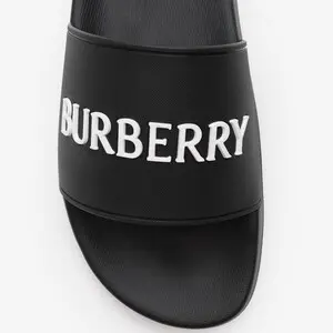 Burberry Logo Slides - Black/white