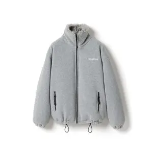 Miu Miu Fleece Down Jacket - Marble Gray