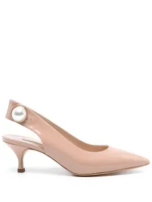 Casadei 70mm Julia Pumps - Neutrals