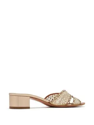 AQUAZZURA Leather Mules