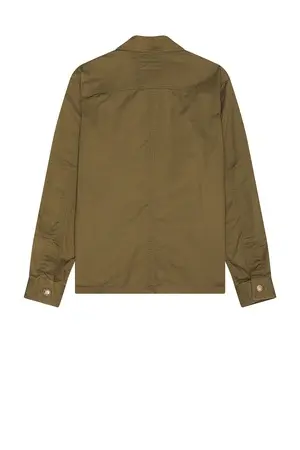 Saint Laurent Yves Overshirt In Olive