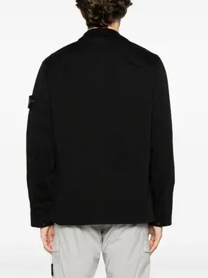 Stone Island Compass-badge Shirt Jacket - Black