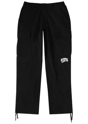 BILLIONAIRE BOYS CLUB Billionaire Boys Club Arch Logo Print Cotton Cargo Trousers - Black
