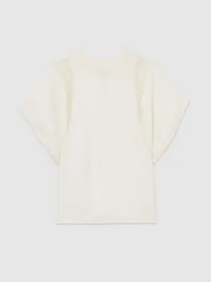 REISS Harlowe Lace-insert T-shirt