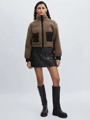 Paige Locklin Faux Shearling Jacket