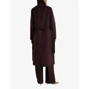 REISS Lucia Wool-blend Coat - Grape