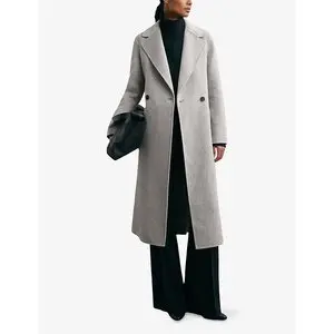 REISS Lucia Wool-blend Coat - Grey