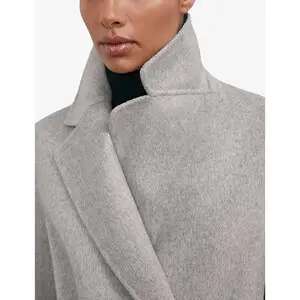 REISS Lucia Wool-blend Coat - Grey