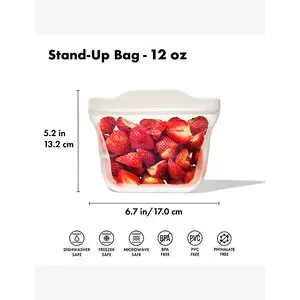 OXO Reusable Silicone Stand-up Snack Bag