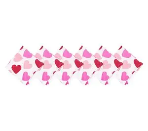 VALERIE PARR HILL Love You More Napkin Set Of 6 Valerie - One-color