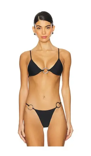 LOVEWAVE The Keoni Bikini Top - Black