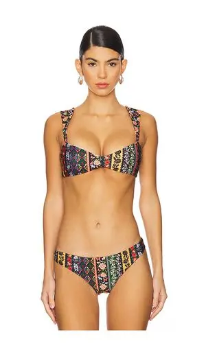 Agua Bendita X Malory Bikini Top - Floral Multi