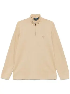Polo Ralph Lauren Half Zip-up Sweater - Neutrals