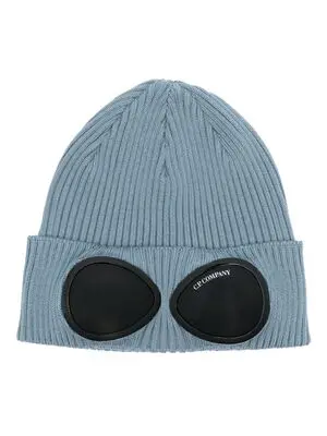 C.P. COMPANY Goggle Beanie - Blue
