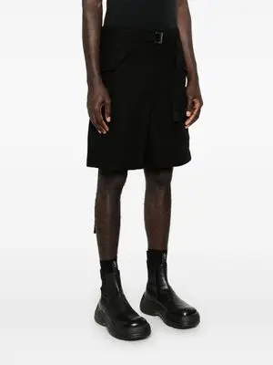 Sacai Belted Cargo Shorts - Black