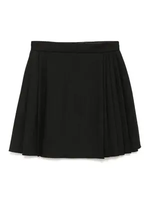 Dice Kayek Wrapped Pleated Mini Skirt