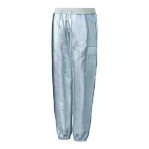 Mackage Marvin-m Metallic Double Face Jersey Sweatpants - Silver