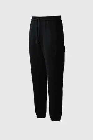 Mackage Marvin-r Double Face Jersey Cargo Sweatpants - Black