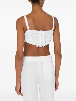 Moschino Ruffle-detail Crop Top