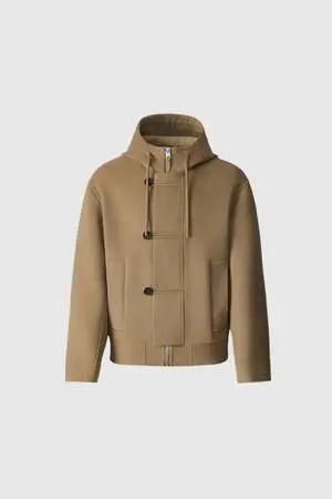 Mackage Malik Double-face Wool Hooded Jacket - Light Camel