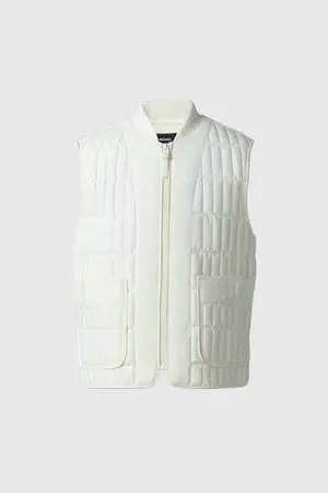 Mackage Levi Light Down Quilted Vest - Cream