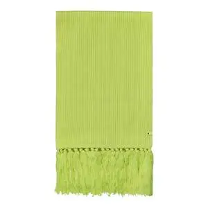 Mackage Mona Rectangular Wool Scarf With Fringed Ends - Neon