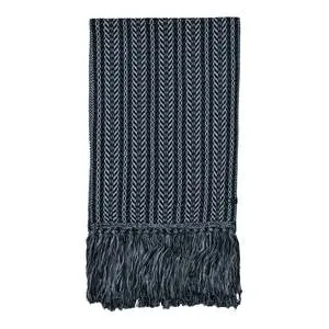 MACKAGE Mona-ck Rectangular Jacquard Wool Scarf With Fringed Ends