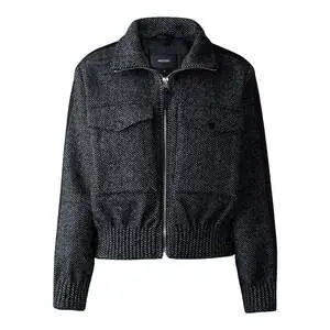 Mackage Short Herringbone Wool Jacket