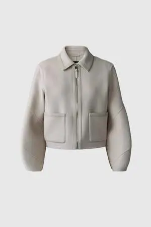 Mackage Solana Double-face Wool Jacket - Coffee