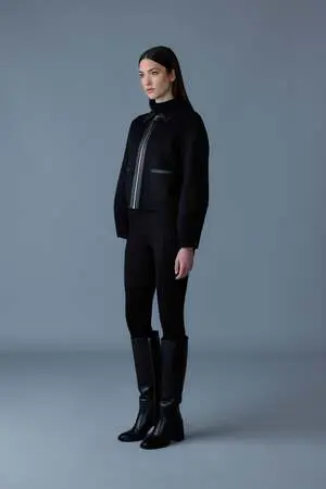 Mackage Solana Double-face Wool Jacket - Coffee