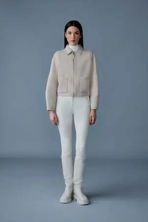 Mackage Solana Double-face Wool Jacket - Coffee