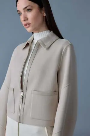 Mackage Solana Double-face Wool Jacket - Coffee