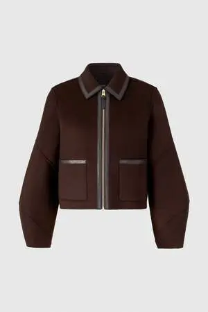 Mackage Solana Double-face Wool Jacket - Coffee