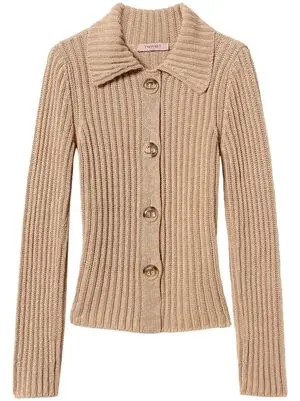 TWINSET Oval T Buttons Cardigan