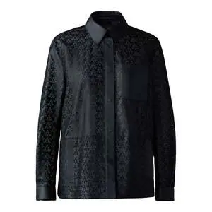 Mackage Abella Perforated Leather Overshirt
