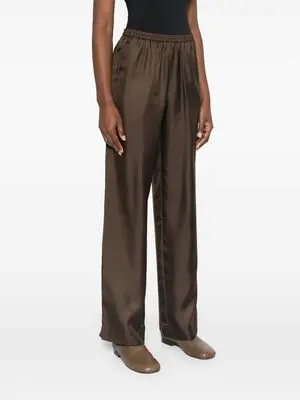 Loulou De Saison Loulou Studio Alera Straight-leg Trousers - Brown