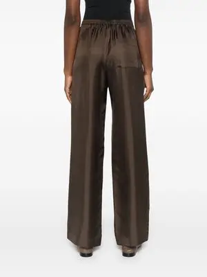Loulou De Saison Loulou Studio Alera Straight-leg Trousers - Brown